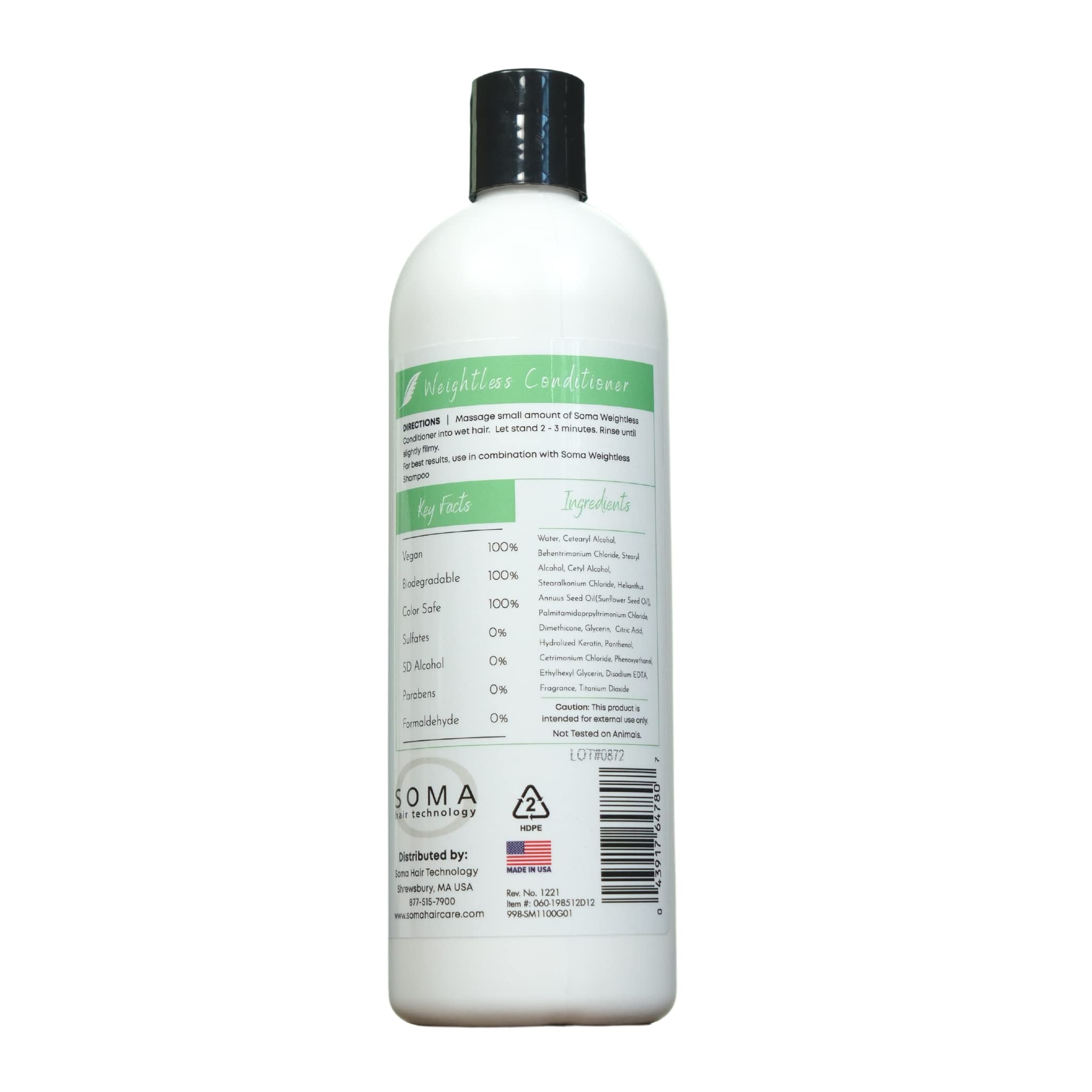SOMA HAIR TECHNOLOGY Weightless Conditioner 16oz VEGAN from Soma [16 oz]