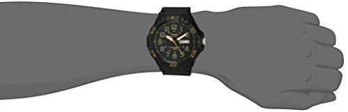 Casio Men's 'Diver Style' Quartz Resin Casual Watch, Color:Black (Model: MRW-210H-1A2VCF)