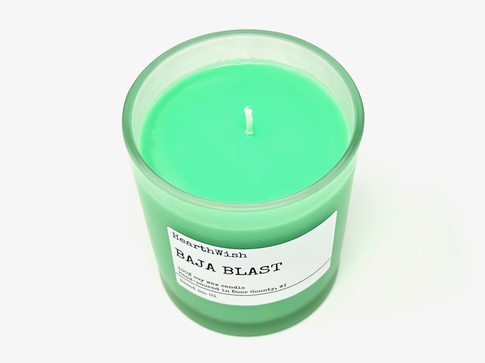 Baja Blast Mountain Dew Scented Soy Candle 10oz - Gift for Soda Lovers - Taco Bell Gift Idea - Perfect for Bedroom, Bathroom, Dorm