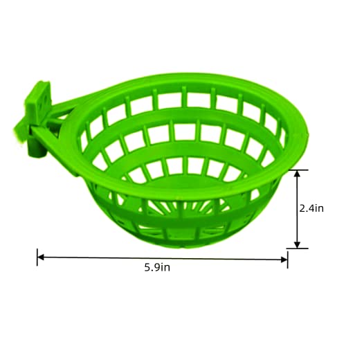 FKUMLUN 3PCS Bird Nest Canary Finch Parrot Nest Plastic Hollow Hanging Cage Eggs Hatching Tool Bird Breeding Hut Nest Small Birds Pet Cage Accessory (5.9inches)