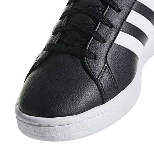 adidas Women's Grand Court Shoe, Black/White/Black, 5