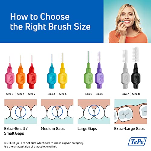 TEPE Interdental Brushes Original Grey 1.3 mm Pack of 25