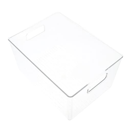 Cabilock Large Storage Bins Stacking Storage Bins Desktop Storage Basket magazine storage rack Magazine Holder tabletop Basket Shelf Plastic Magazine Basket Large Storage Bins Stacking Storage Bins