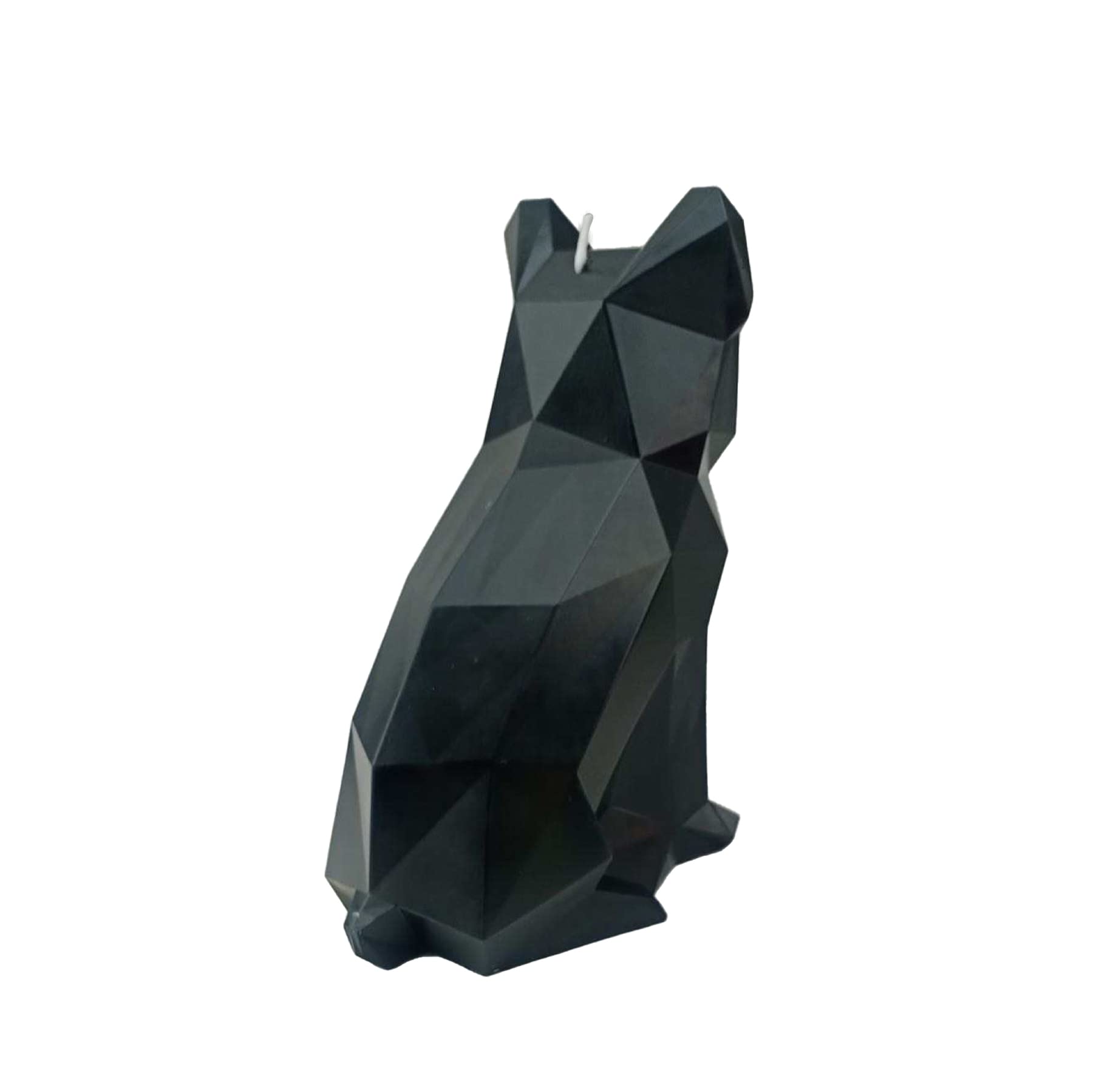 Wick Works | Frankie Small Dog Skeleton Candle | Melt to Reveal Internal Steel Frame | Burns Over 20 Hours! | Perfect for Home or Office Décor (Cedar, Black)