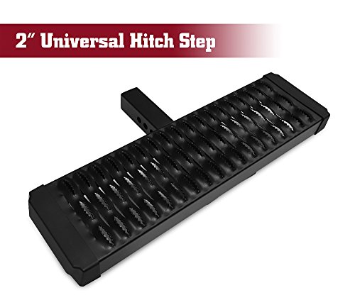 TAC STHT-U01 Aluminum Hitch Step Universal Fit 2" Rear Hitch Receivers with No Drop