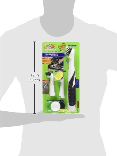 Japan International Commerce Electric Cleaning Brush, Super Sonic Scrubber Body Set