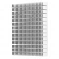 Aluminum Heatsink Cooling Heat Sink Circuit Board Cooling Cooler Fin for CPU Amplifier PCB 150x120x20mm (White)