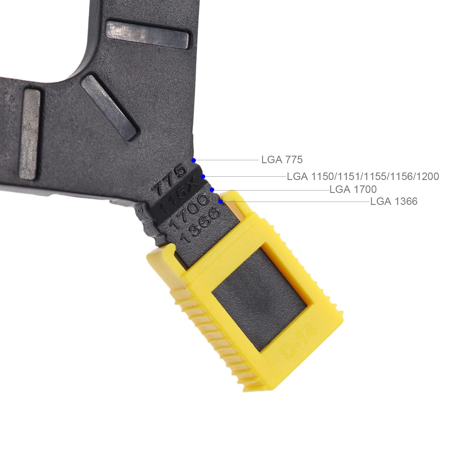 GENNEL Adjustable Motherboard Backplate, CPU Heatsink Mounting Base, Radiator Holder Backplate for Intel LGA 775 1150 1155 1156 1200 1366 1700