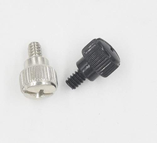 Screw 10Pcs 6/32 Thread Teeth Length 5mm Computer PC Case Cooling Fan Toolless Adjustment Screw Thumbscrews Thumb Screw - (Color: Silver)