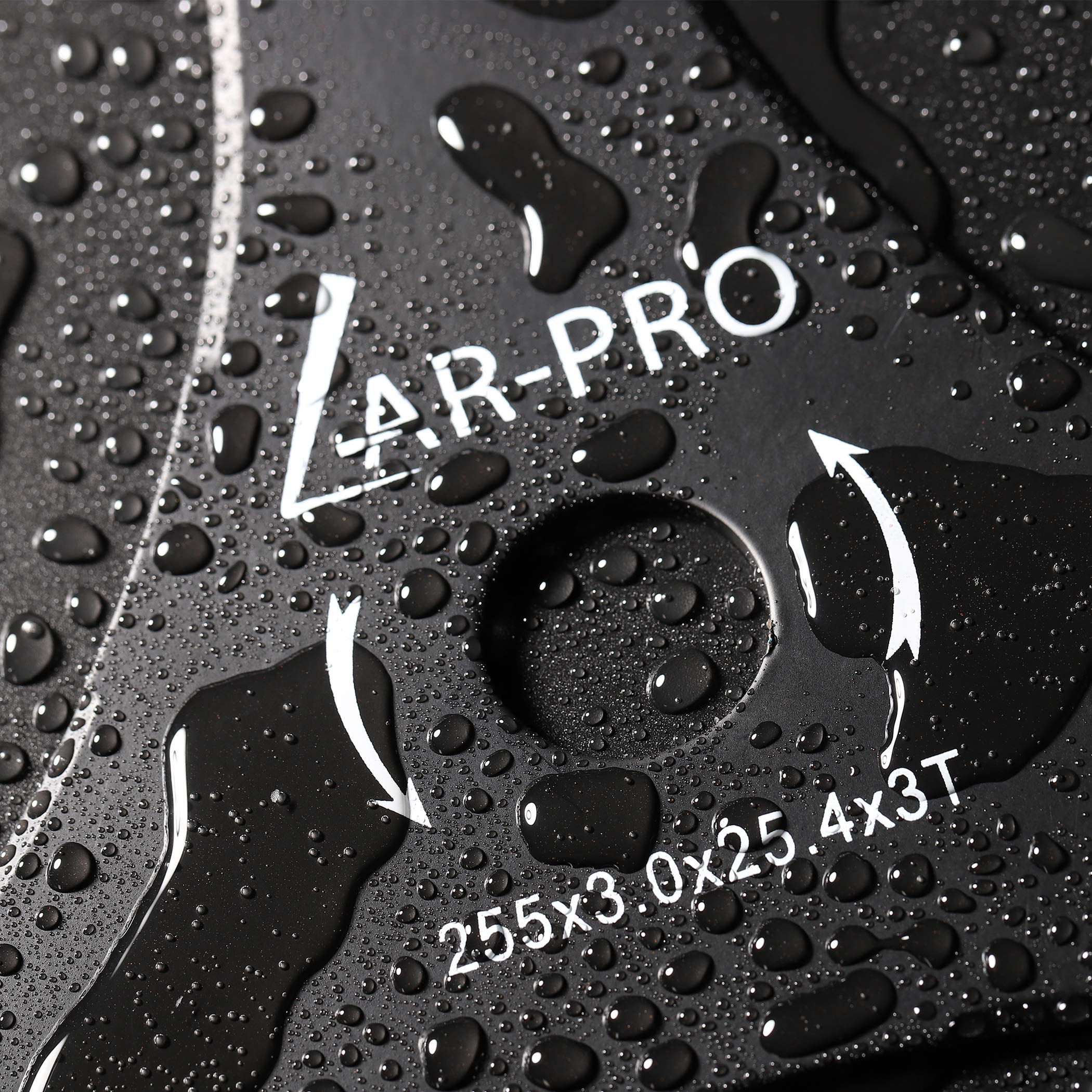 AR-PRO (2-Set 10" x 3T Steel Brush Blades – 2 Blades, 2 Washers and Adaptor Kit | for Cutter, Trimmer, Weed Eater | Made from Carbon Steel, Cuts Like Butter