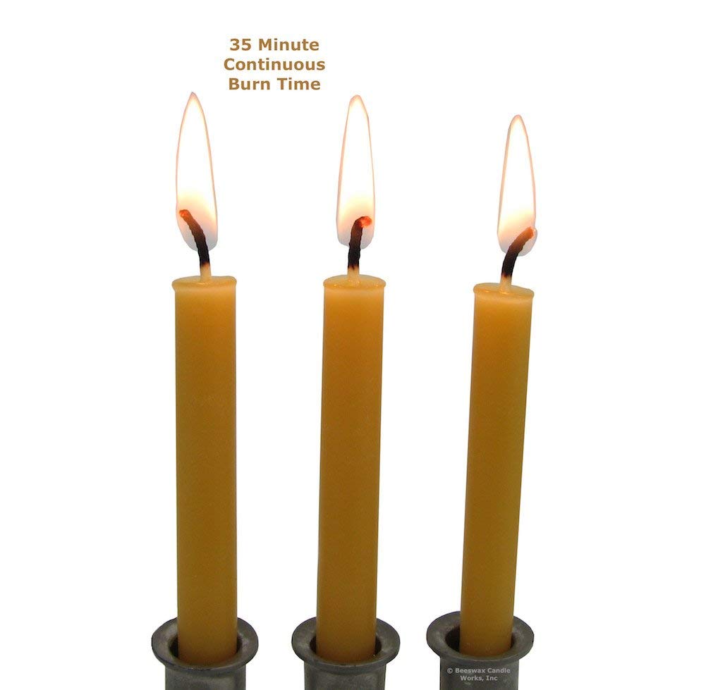 Beeswax Candle Works, Chanukah (Pack of 45) 100% USA Beeswax