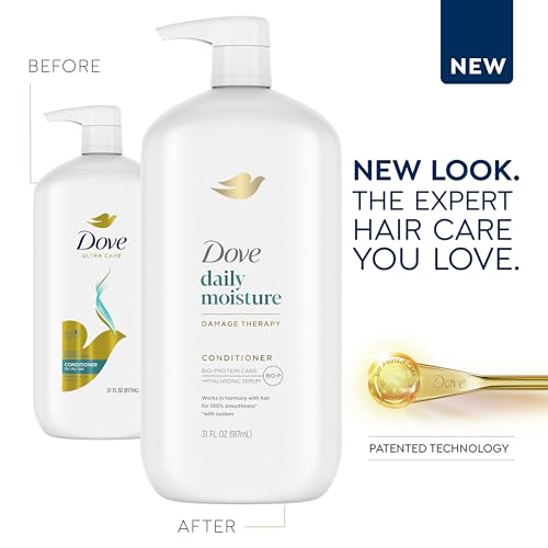 Dove Ultra Care Conditioner Daily Moisture Pack of 4 For Dry Hair Conditioner with Bio-Restore Complex 31 oz