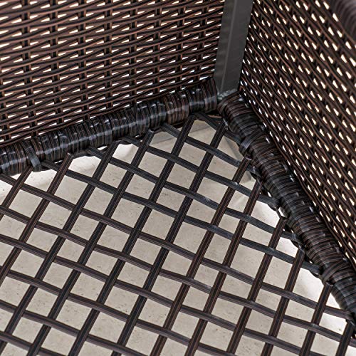 Christopher Knight Home Santa Rosa Outdoor Wicker Coffee Table with Storage, Multibrown
