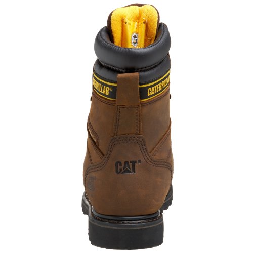 Cat Footwear Men's Salvo 8" Waterproof Steel Toe Thinsulate Work Boot, Dark Brown, 10.5
