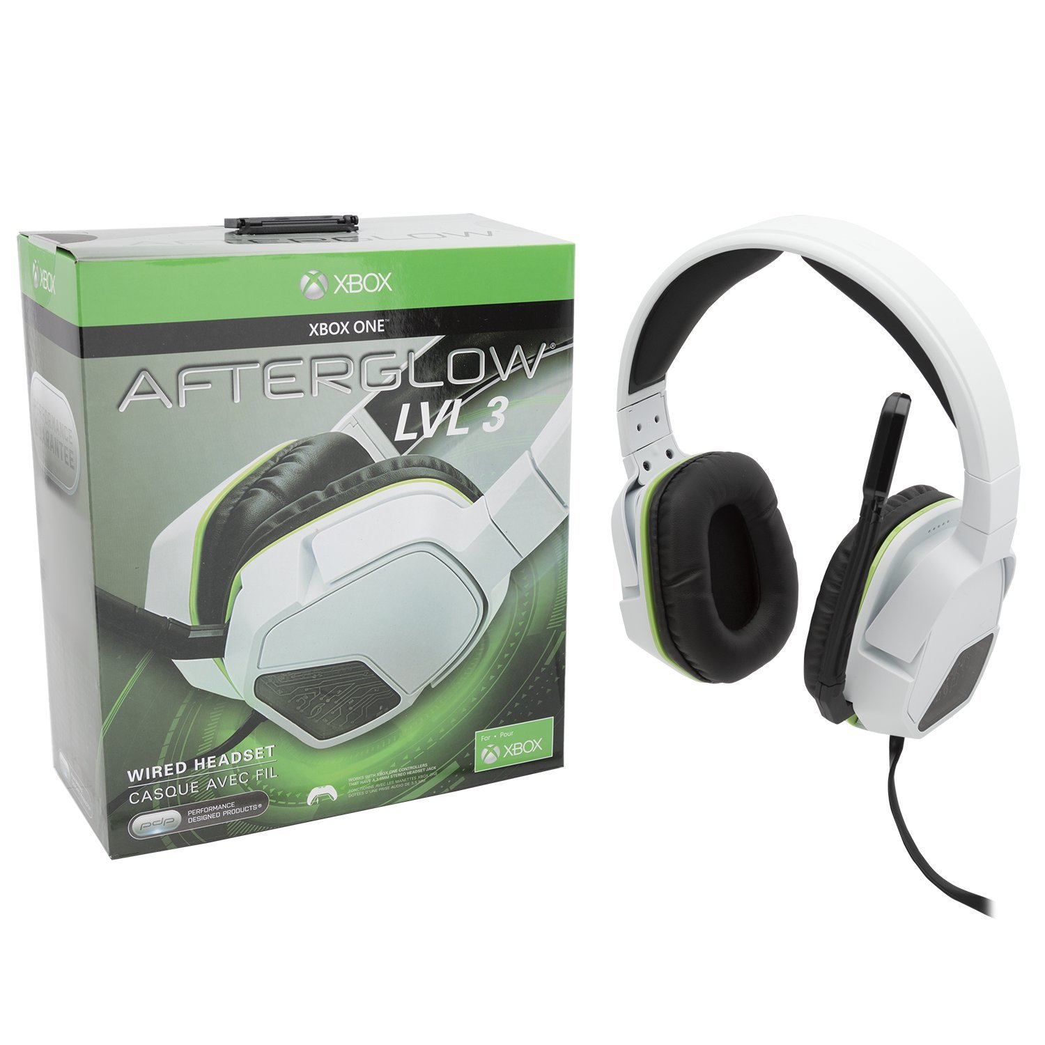 Afterglow LVL 3 Wired Stereo Headset With Noise Cancelling Microphone: White - Xbox One