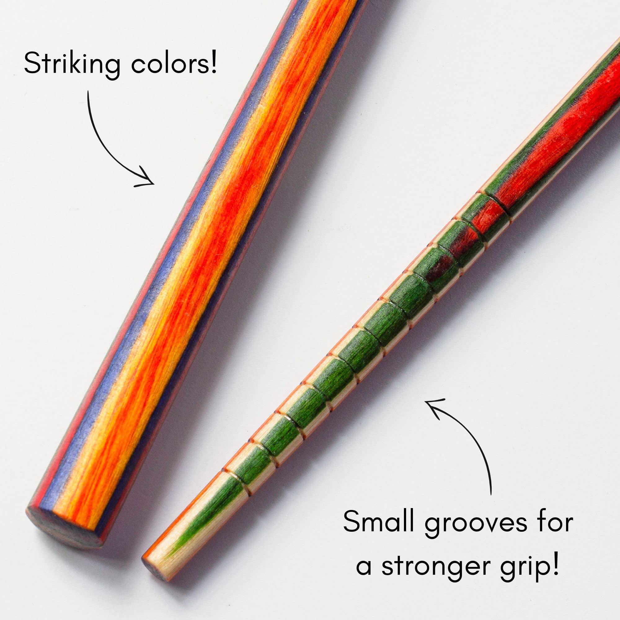 Baltique® Marrakesh Collection Reusable Chopsticks, Set of 4 Pairs, Non-Slip, 9-7/8" Long