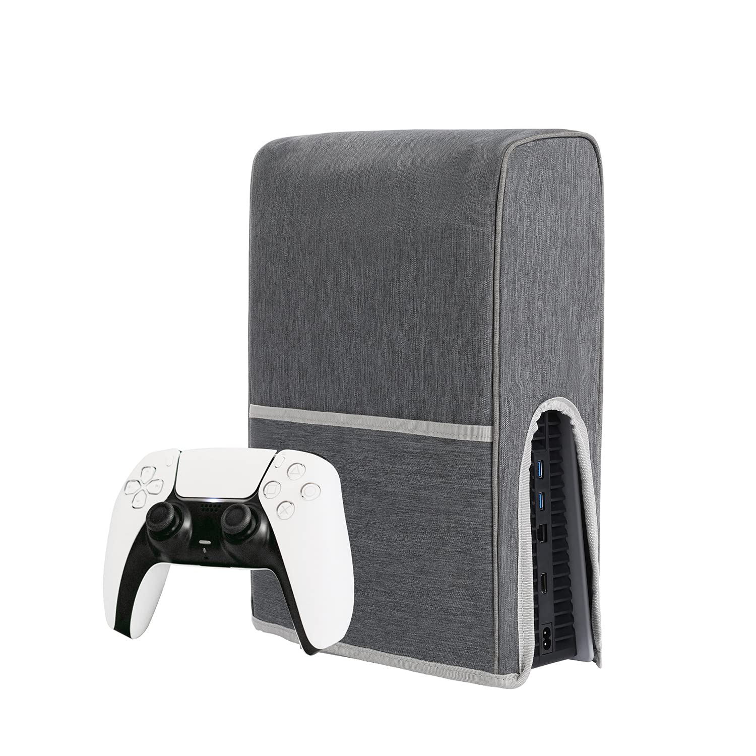 AFUOWER PS5 Console Cover for PS5 Dust Cover Protective Case Compatible with Playstation 5 Console Disc Edition & Digital Edition Anti Scratch PS5 Dust Protector
