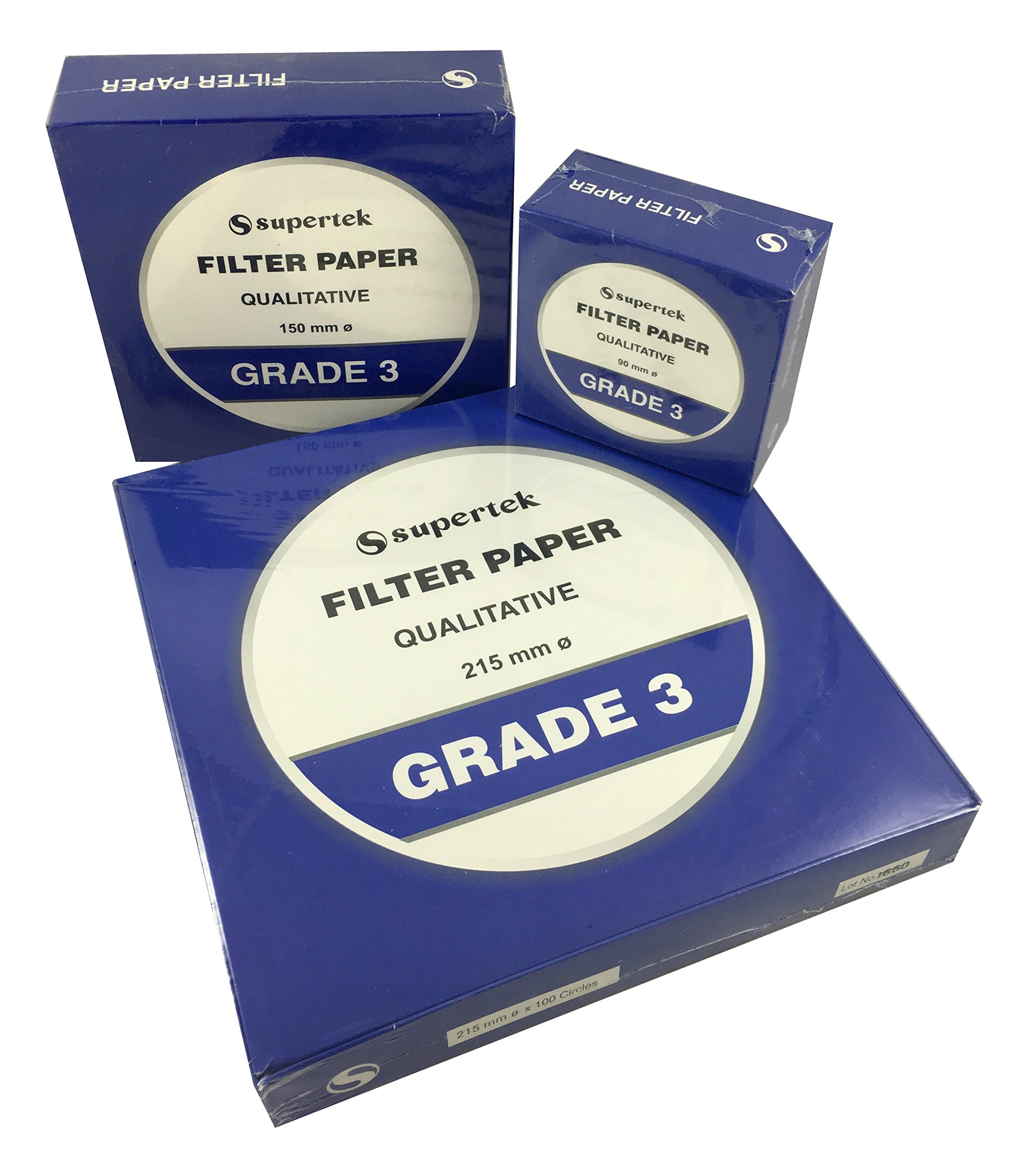 Filter Paper, Qualitative, Grade 3, 90 mm (Diameter) Pack of 100 Sheets