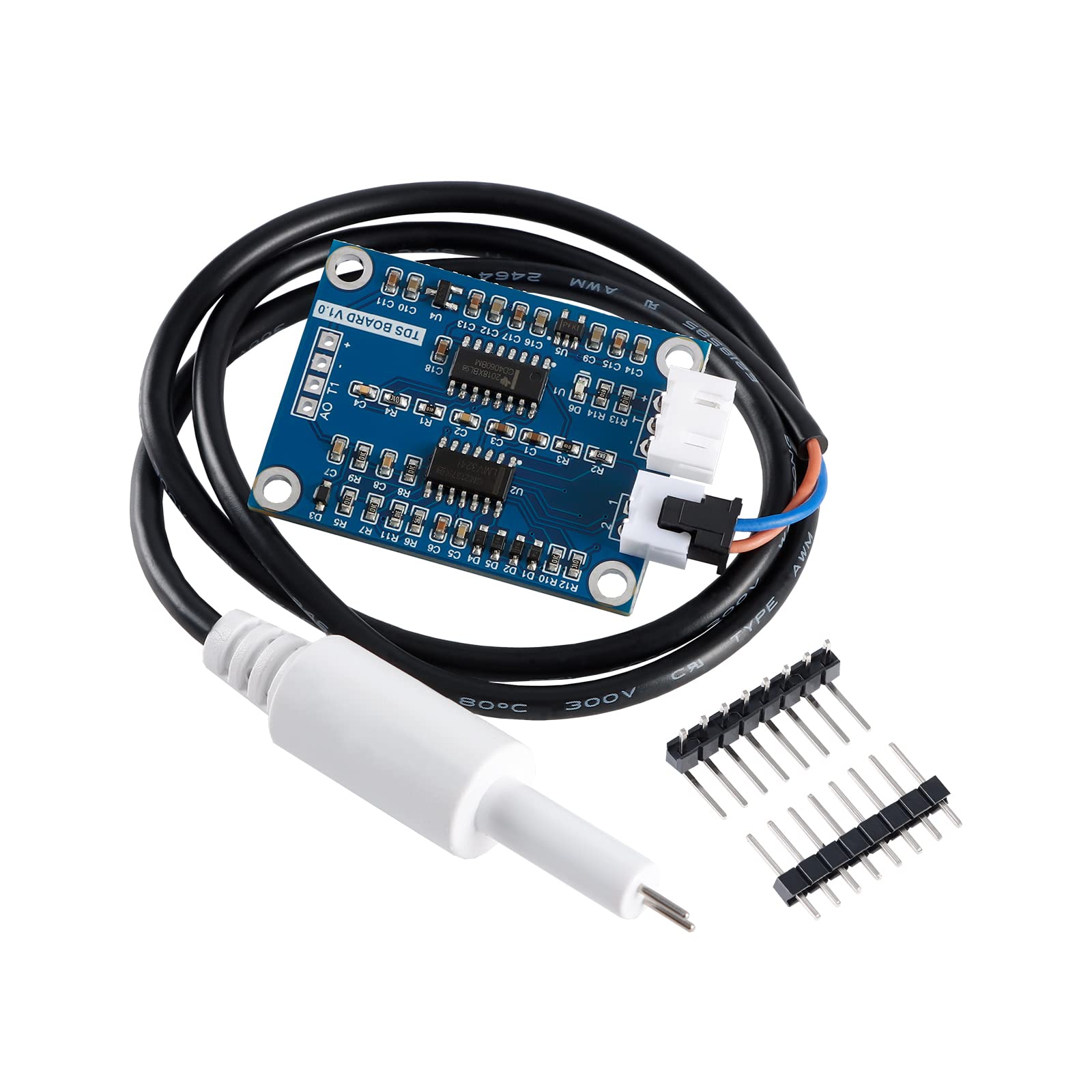 EC Buying TDS Water Quality Detection Sensor Module with XH2.54-3Pin Dissolved Solids Module Power Supply Voltage 3.3~5.0V Water Quality Detection Suitable for ARDUINO/51/stm32/DIY TDS Tester
