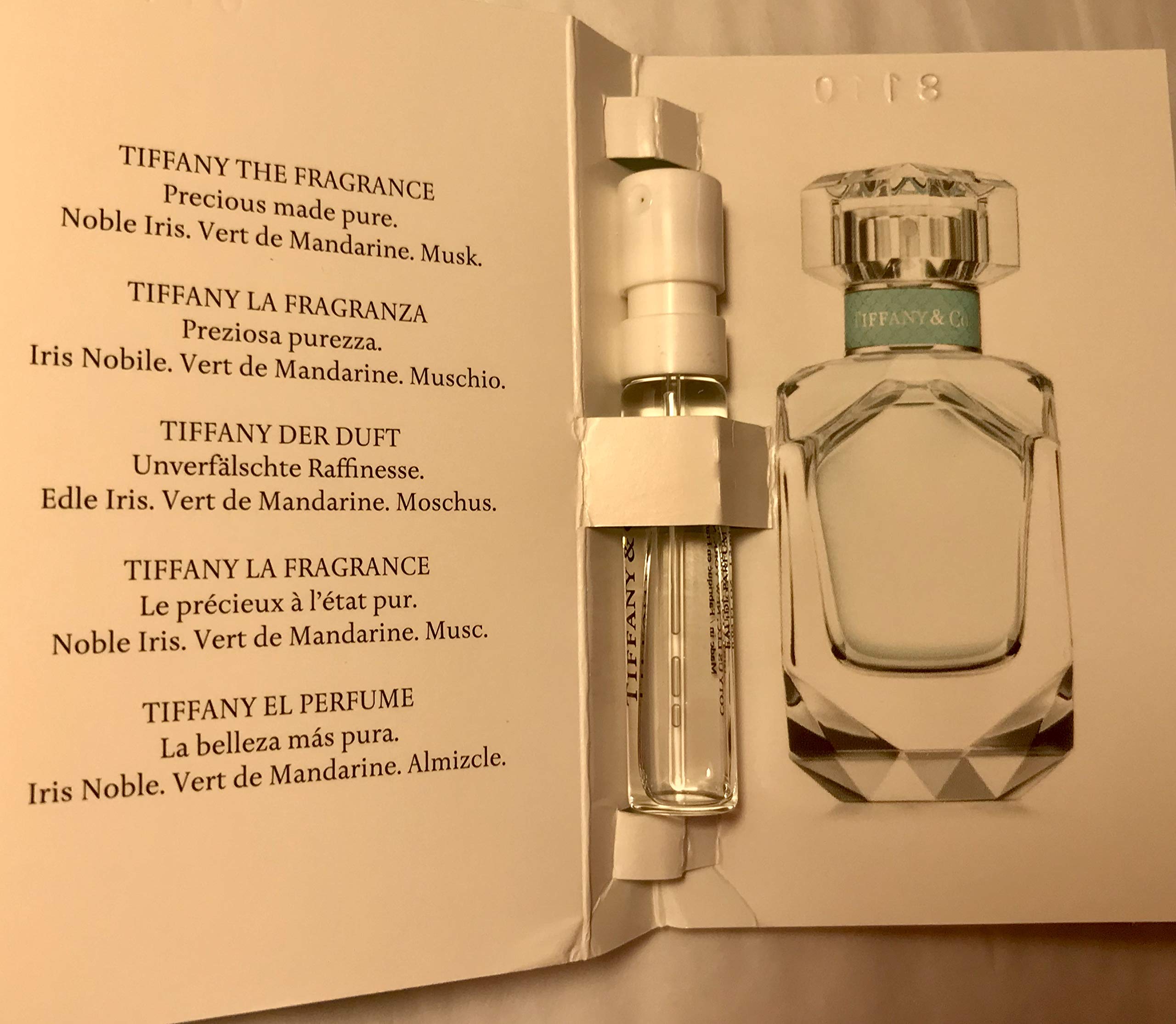 Tiffany & Co Eau De Parfum Vial Spray On Card