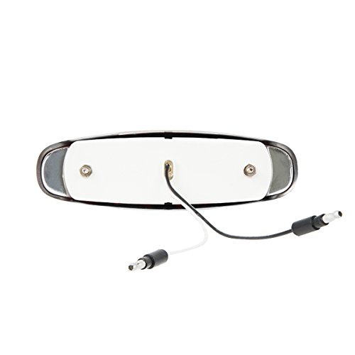 GG Grand General 78565 Amber Rectangular Spyder 12-LED Marker and Clearance Sealed Light with Stainless Steel Rim