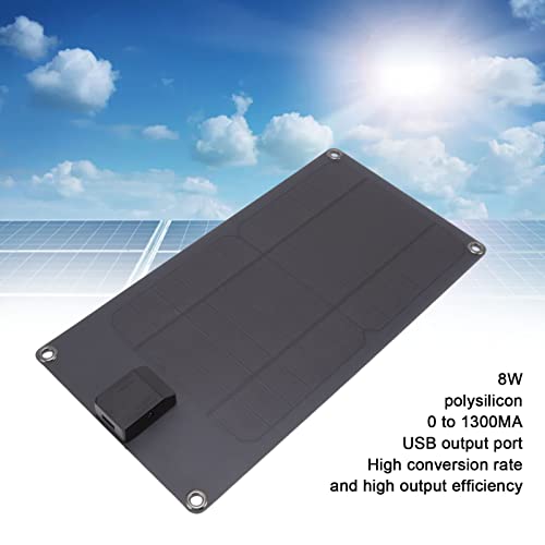 8W Solar Panels Photovoltaic Output Port Airplanes USB Charger 5V Lights Power Bank Poles with Module Polysilicon Solar Charging Panel for Battery Charger Charger Power Panel