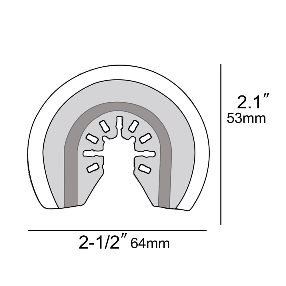 AIRIC 20pcs Oscillating Saw Blades Kit for Wood Metal Plastic, Universal Multi Tool Blades Quick Release, Compatible with Dewalt Bosch Dremel Rockwell, etc Brands' Tools