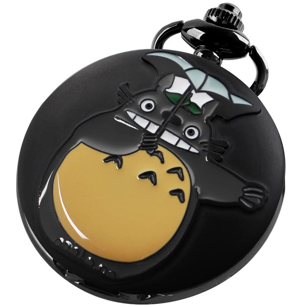 Anime Theme Design Quartz Pocket Watch Womens Mens Kids Best Gifts for Birthdays Xmas