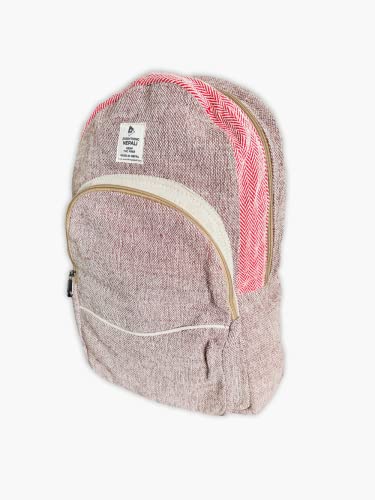 Backpack, Fits laptop, Eco friendly, Organic Hemp travel and laptop Backpack, handcrafted by the best artisans in Nepal (Alpine)