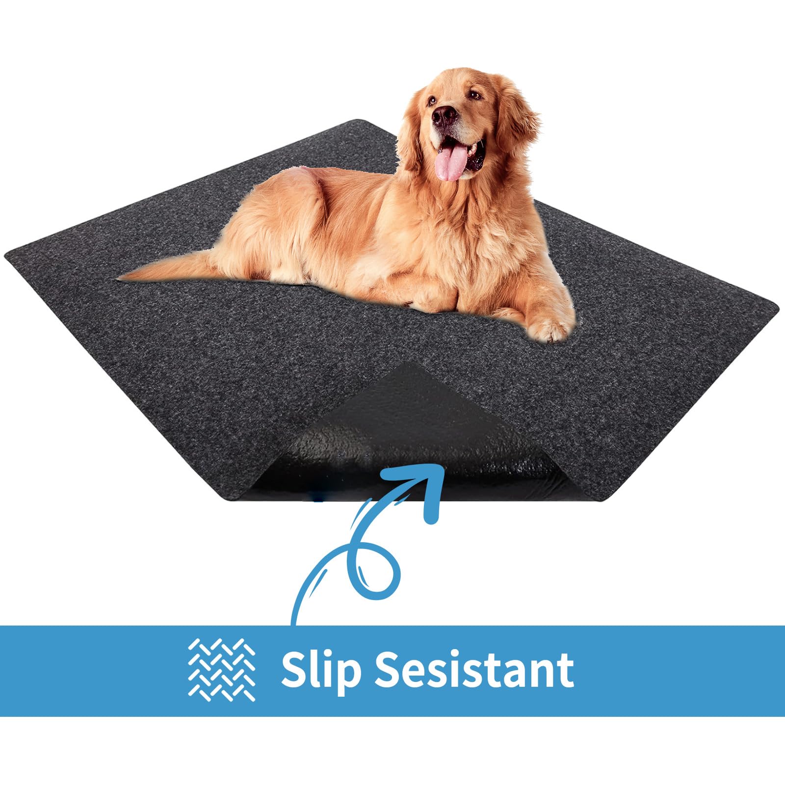 Dog Playpen Mat Pads, Puppy Pads for Dogs Training, Whelping, Housebreaking, Incontinence, Kennel, Reusable, Absorbent, Waterproof, Non-Slip, Washable (34" x 52")