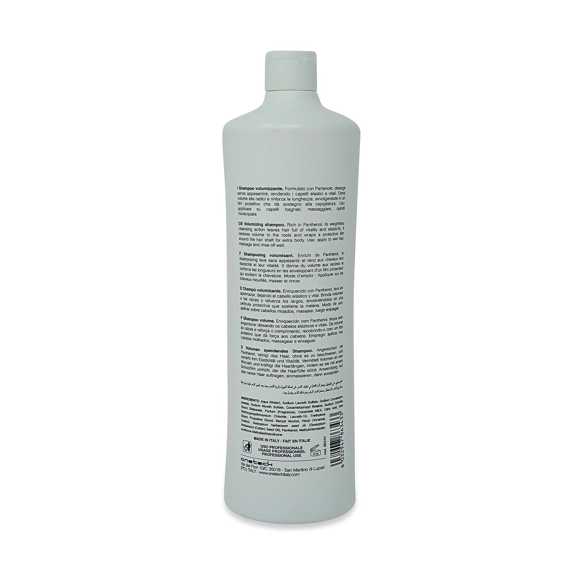 Fanola Volumizing Shampoo - Gently Cleanses & Adds Volume to Roots - Lightweight Formula Enriched with Panthenol - Reinforces & Supports Fine & Thin Hair (33.8 Fl oz)