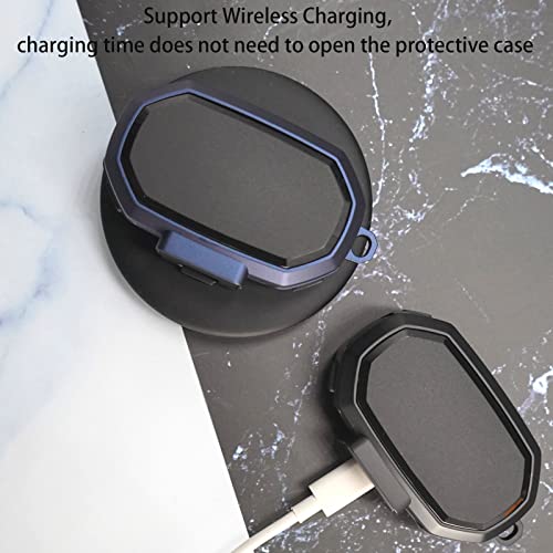 Cover Case for Jabra Elite7 pro/Elite 7 Active Case,TPU +PC Case Complete Protection Against Scratches, Bumps, with Carabiner Anti-Shock and Anti-Slip (Yellow)