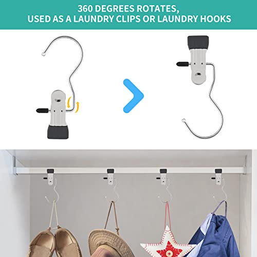 Boot Hangers, 16 PCS Hanging Clips, Premium Clothes Pins, Boot Hanger, Clip Hangers, Boot Hangers for Closet, Laundry Clips, Boot Hangers for Tall Boots, Laundry Hooks, Boot Clips for Hanging
