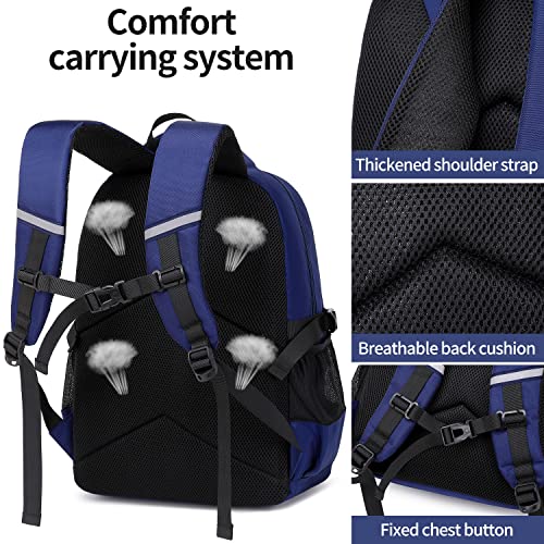 BOVIP Kids Backpack Astronaut Lightweight Preschool Kindergarten Backpack Bookbag for Toddlers Boys Girls Blue