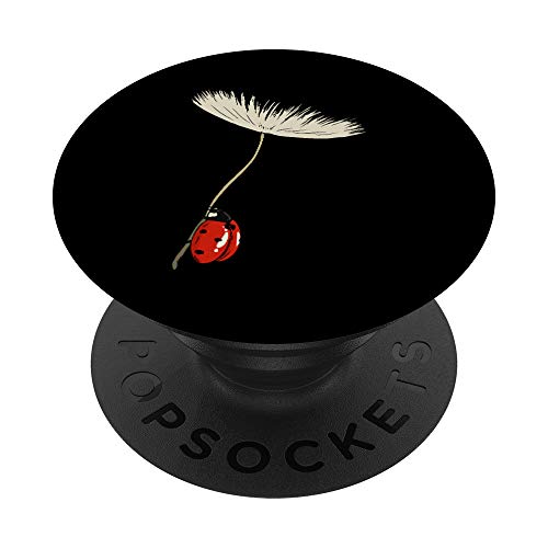 Dandelion Seeds with Ladybug Gift for yellow Flowers Friends PopSockets Swappable PopGrip
