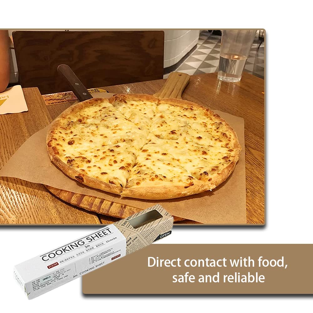 Baking Parchment Paper Roll Non Stick Baking Paper Newspaper Printing Design Food Wrapping Paper for Baking Cookies Bread Pizza Meat and Vegetables