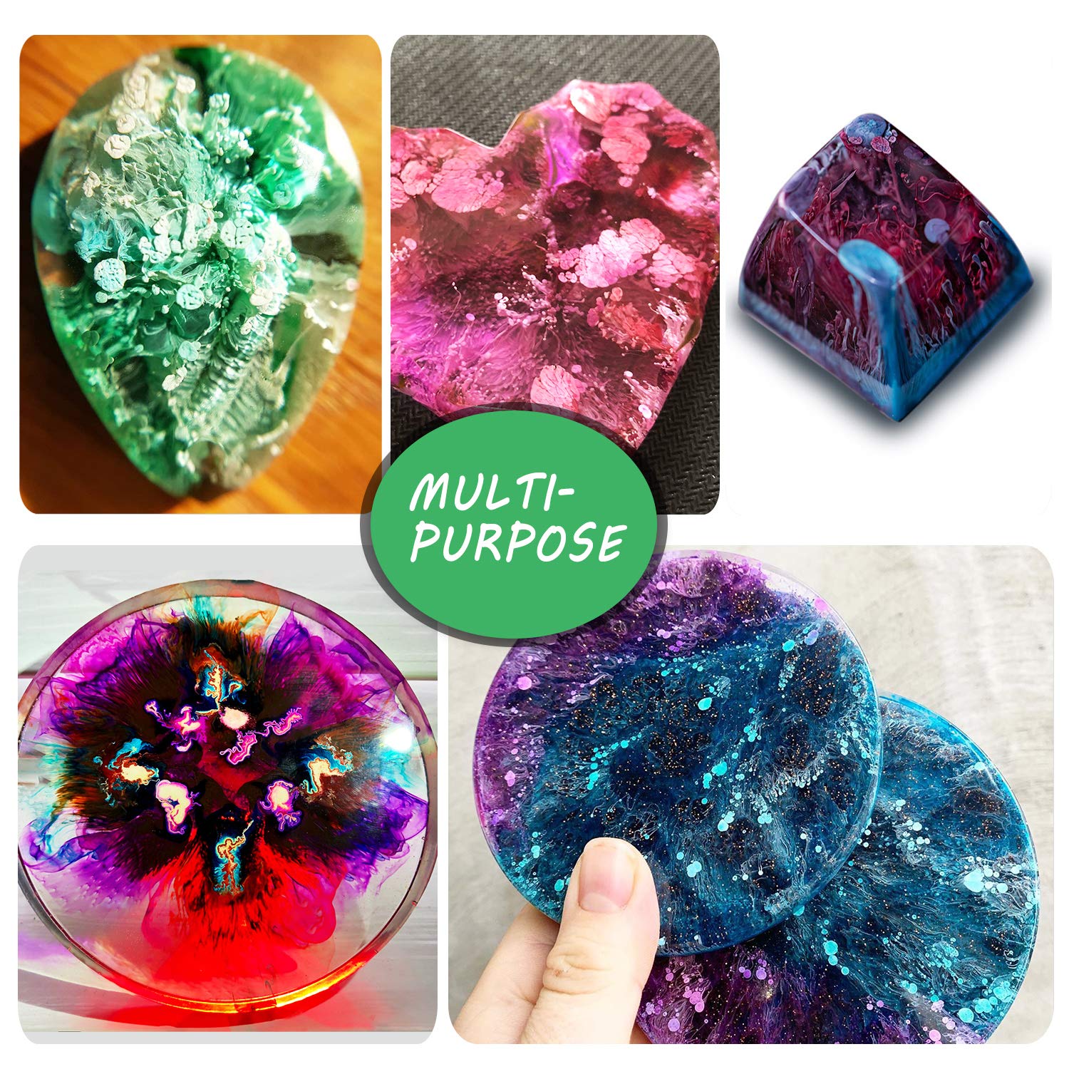 Alcohol Ink Set - 22 Vibrant Colors High Concentrated Drawing Inks, Acid-Free, Fast-Drying and Permanent Based Ink, Epoxy Resin Colour Dye, Alcohol Ink for Resin, Painting, Tumblers, Ceramic