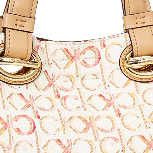 Calvin Klein Lucia Novelty Shopper, Cherub White Multi Painted Linear