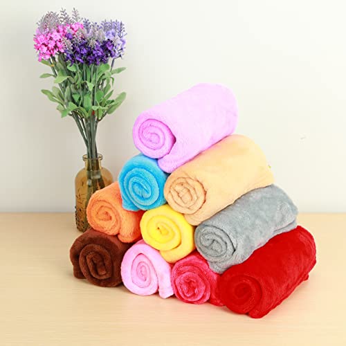 BLUELANS Fleece Throw Blanket for Couch, Lightweight Plush Fuzzy Cozy Soft Blankets & Throws Sofa, Blanket, Cozy, Warm Bedding Bed Blue, 50x70cm