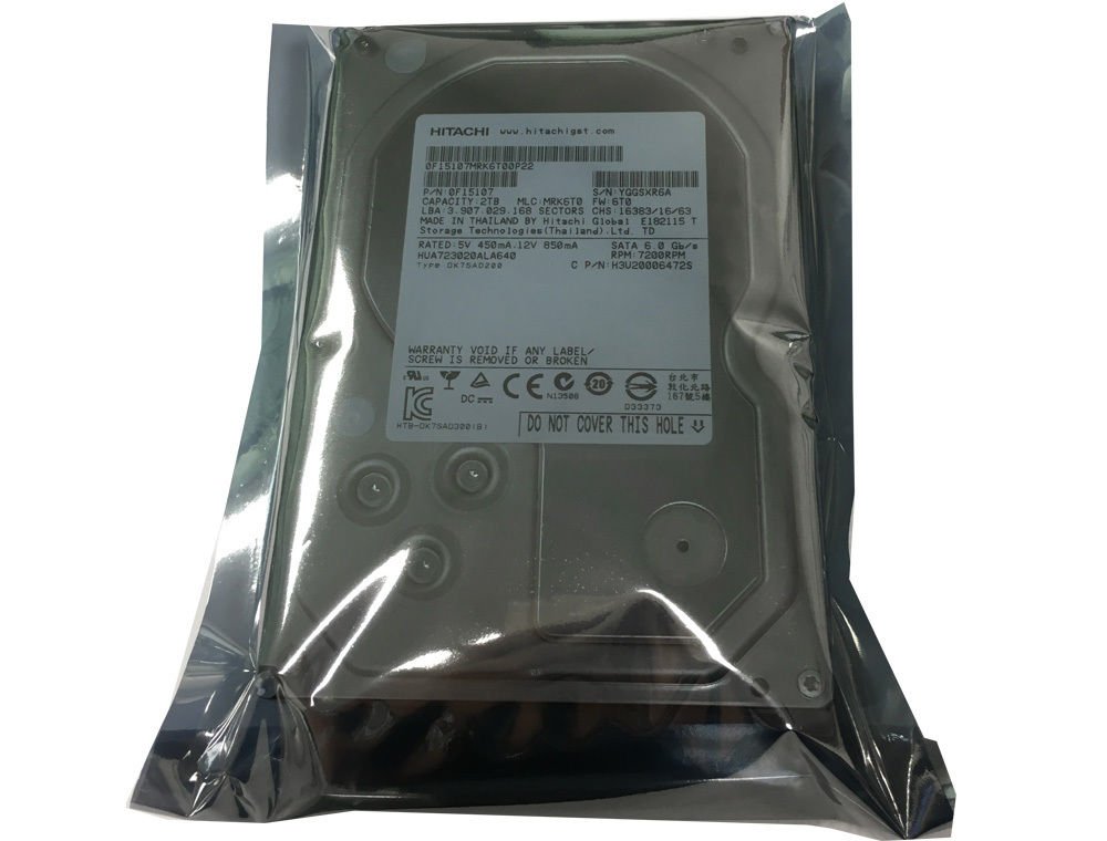 Hitachi Ultrastar HUA723020ALA640 2TB 64MB 7200RPM 3.5" SATA 6.0Gb/s Hard Drive