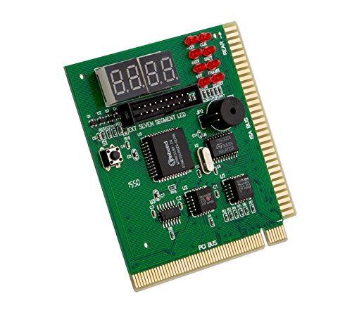 Kingwin PC Computer Motherboard Analyzer Kit [Digital PCI & ISA PC SDRAM NA Motherboard]. 4 Digit PCI & ISA PC Tester, Diagnostic Debug Post Card External Display (CMBA-4)