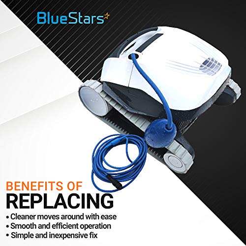 BlueStars Ultra Durable R0526100 Exact Track Replacement Tire Track Wheel Exact Fit for Baracuda MX8 MX6 Pool Cleaners Heavy Duty Rubber - Improves The tire Life Cycle by 50% - Pack of 2