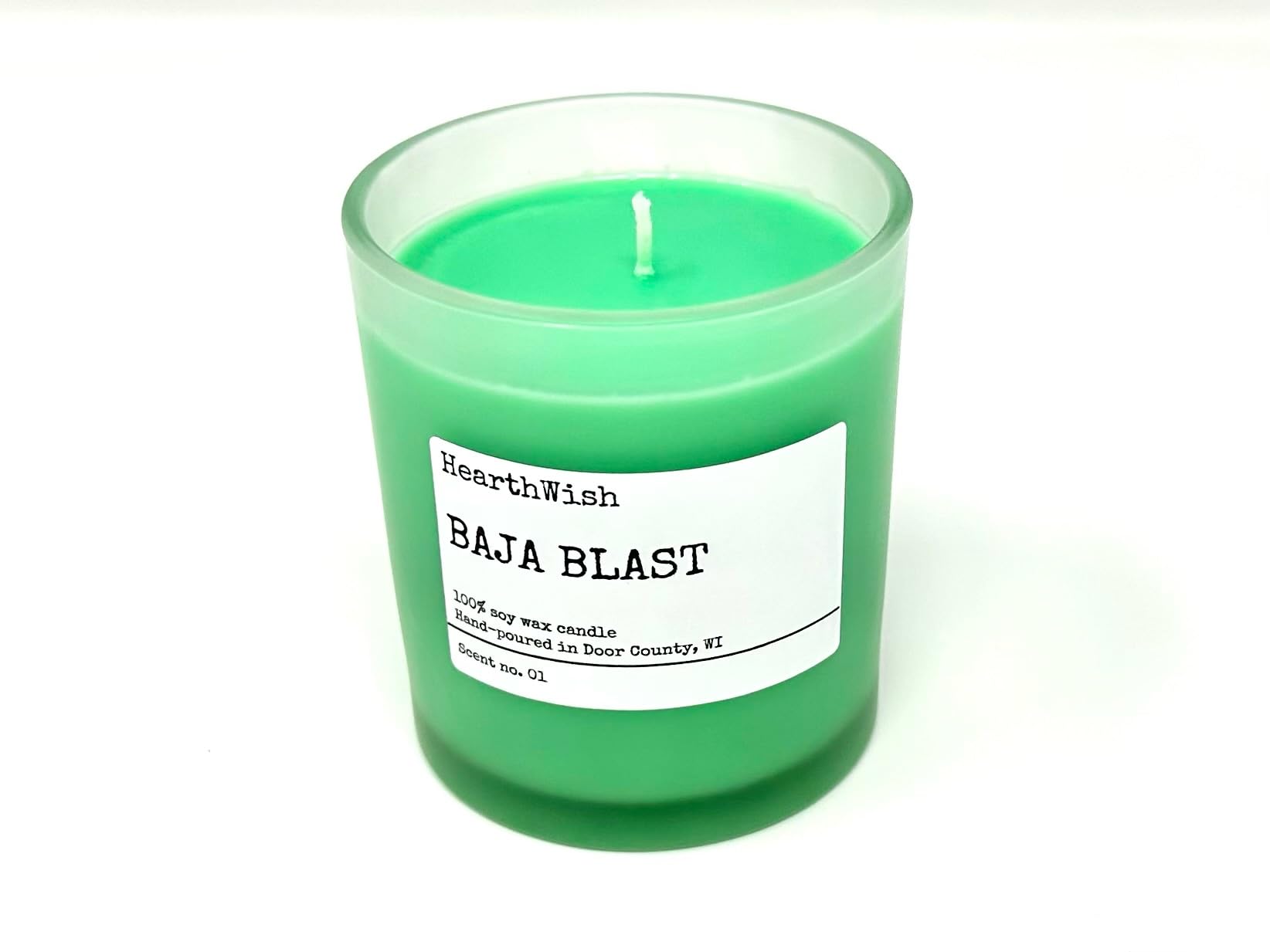 Baja Blast Mountain Dew Scented Soy Candle 10oz - Gift for Soda Lovers - Taco Bell Gift Idea - Perfect for Bedroom, Bathroom, Dorm