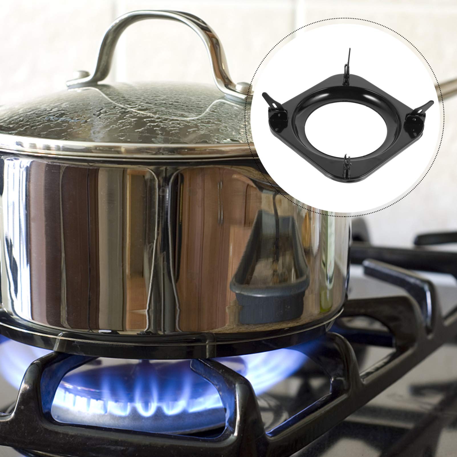 Cabilock Wok Ring - Premium Material Wok Stand for Home Kitchen, Gas Stove Rack Trivets, Pot Pan Support, 19.50x19.50x3.00cm