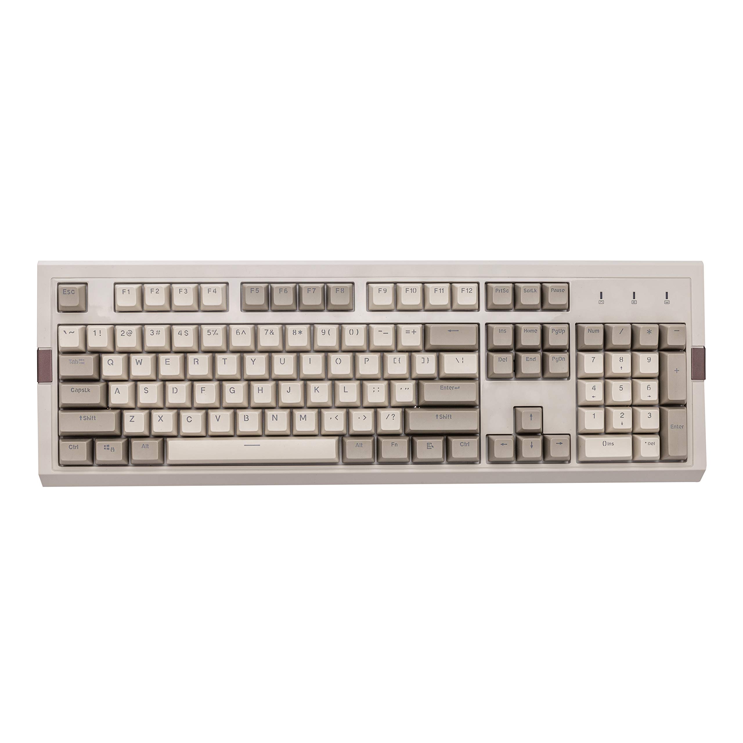 FIRSTBLOOD ONLY GAME. AK510 Retro Mechanical Gaming Keyboard - PBT SP Spherical Keycaps - Classic Grey-White Matching - RGB Backlight - Red Switches-New