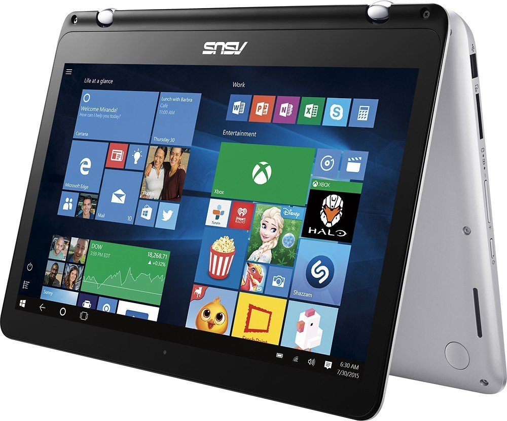 ASUS 2-in-1 13.3" Touchscreen Full HD Convertible Laptop, 7th Intel Core i5-7200, 6GB DDR4 RAM, 1TB HDD, Backlit keyboard, 802.11ac, Bluetooth, HDMI, Fingerprint Reader, Win 10