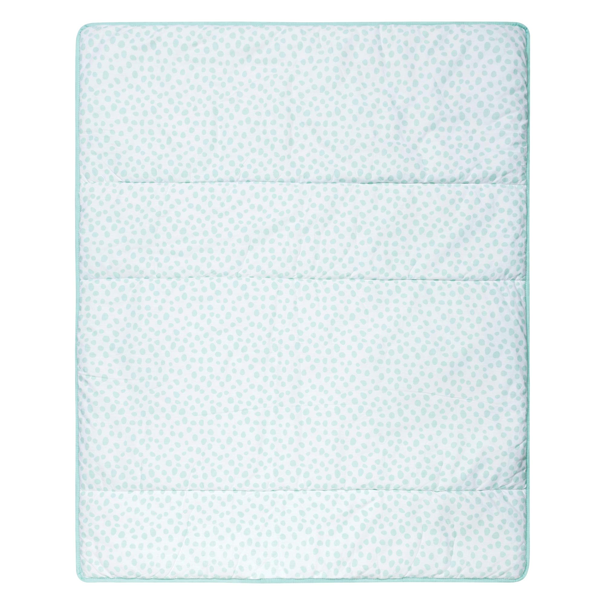 Trend Lab Taylor 3 Piece Crib Bedding Set, Can Be Used As A Blanket Or A Playmat for Tummy Time, Includes Quilt, Fitted Crib Sheet and Skirt