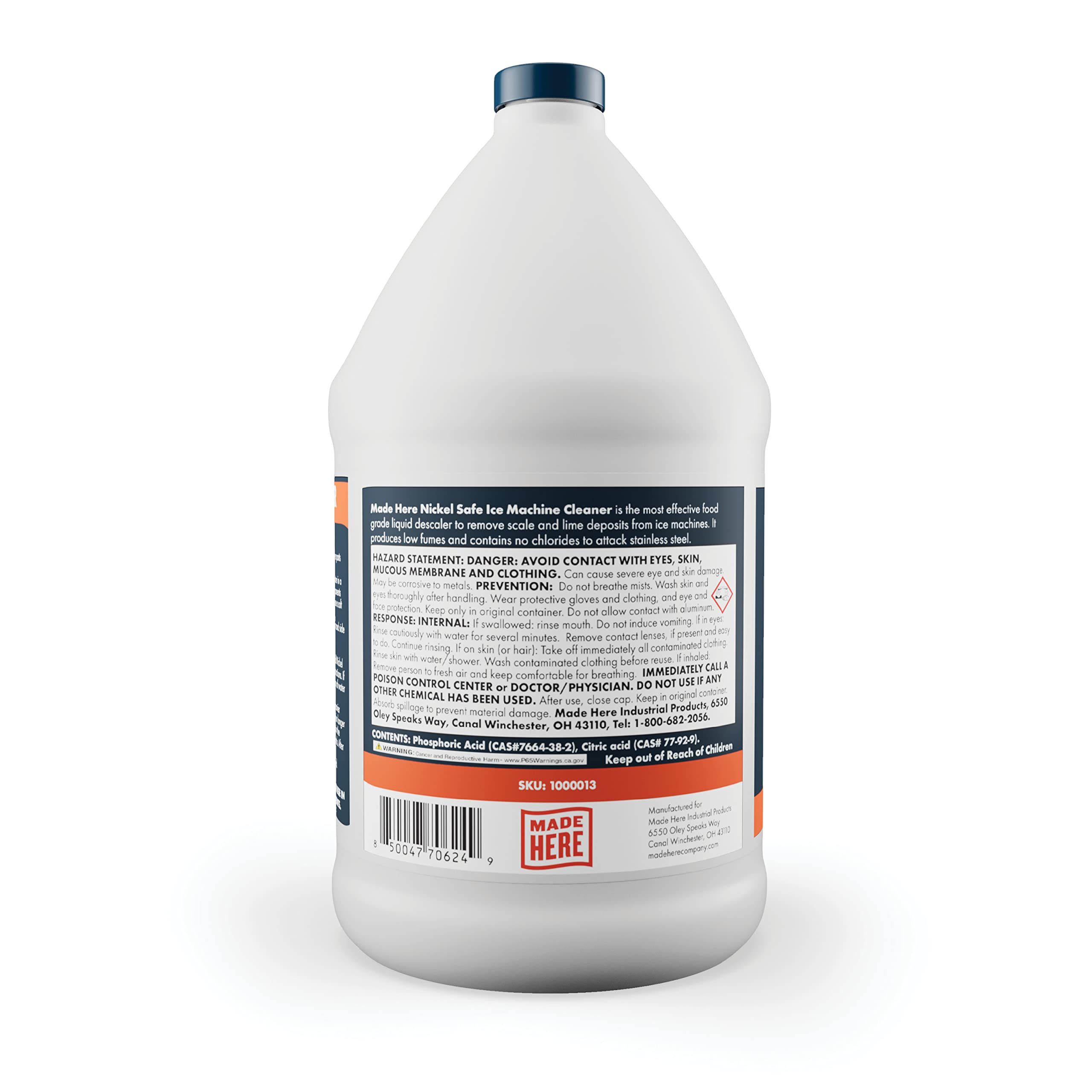 Made Here Co. Nickel-Safe Ice Machine Cleaner & Descaler - 16 oz (4-Pack) - Powerful Descaler for Nickel-Based Ice Makers - Safe for Home & Commercial Use