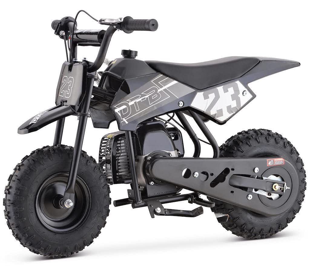 GBmoto Black 50cc Kids Pit Bike, 2-Stroke Gas Dirt Bike
