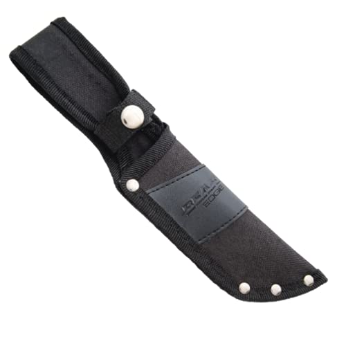 Bear Edge Compact Bowie, 5β 440 High Carbon Stainless Steel Blade, Lightweight Black G10 Handles, Ballistic Sheath Included (61108)